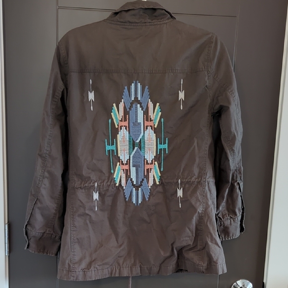 Faherty | Jackets & Coats | Faherty Embroidered Brown Jacket | Poshmark